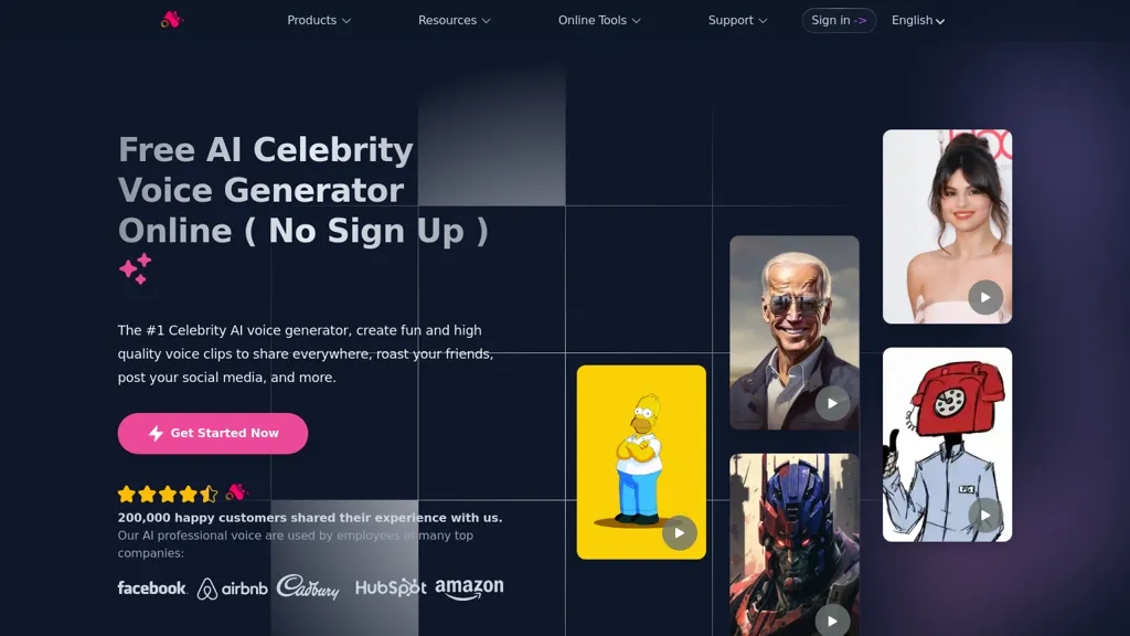 AI Celebrity Voice Generator