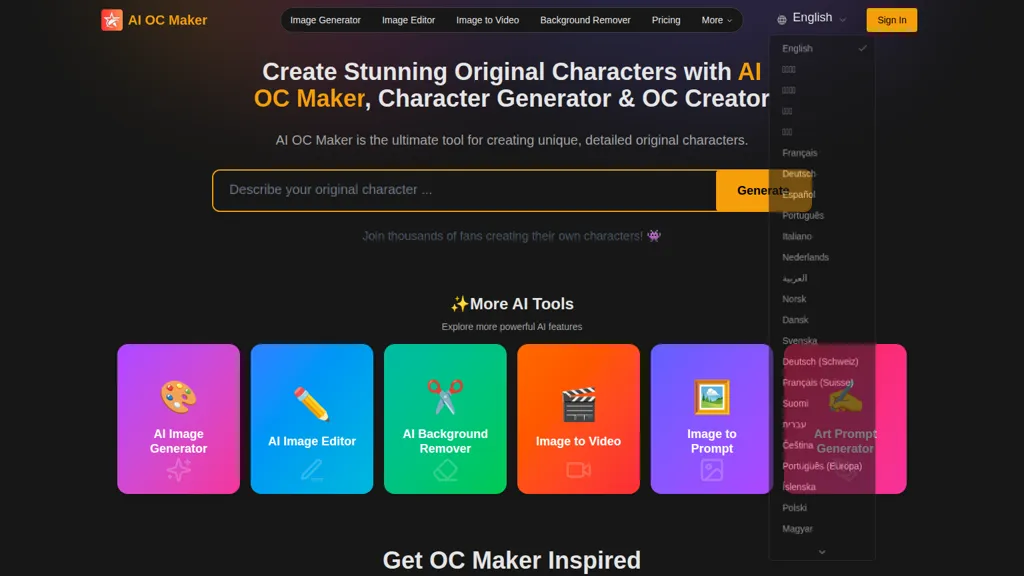 AI OC Maker - AI Avatar Tool