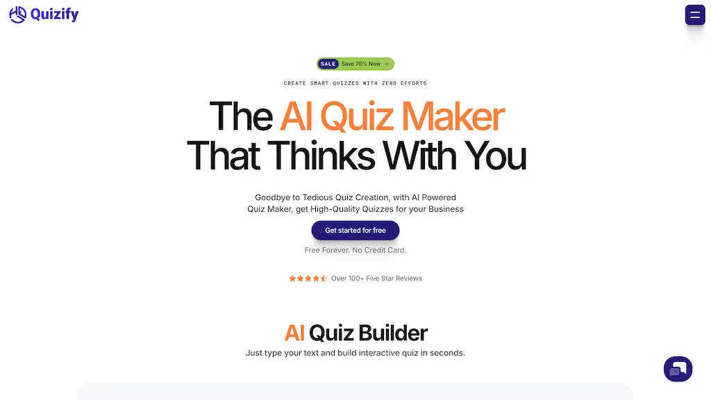 Quizify - AI Quiz Maker - AI Quiz Generator Tool