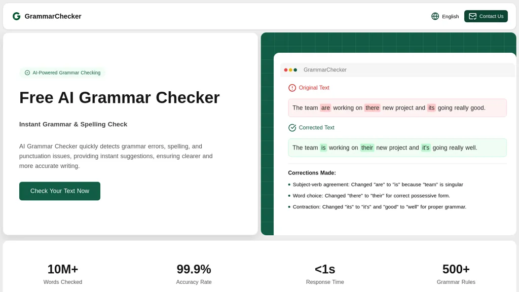 AIGrammarChecker - AI Grammar Checker Tool