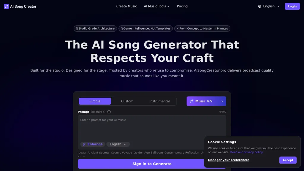 AI Song Creator - AI Music Tool
