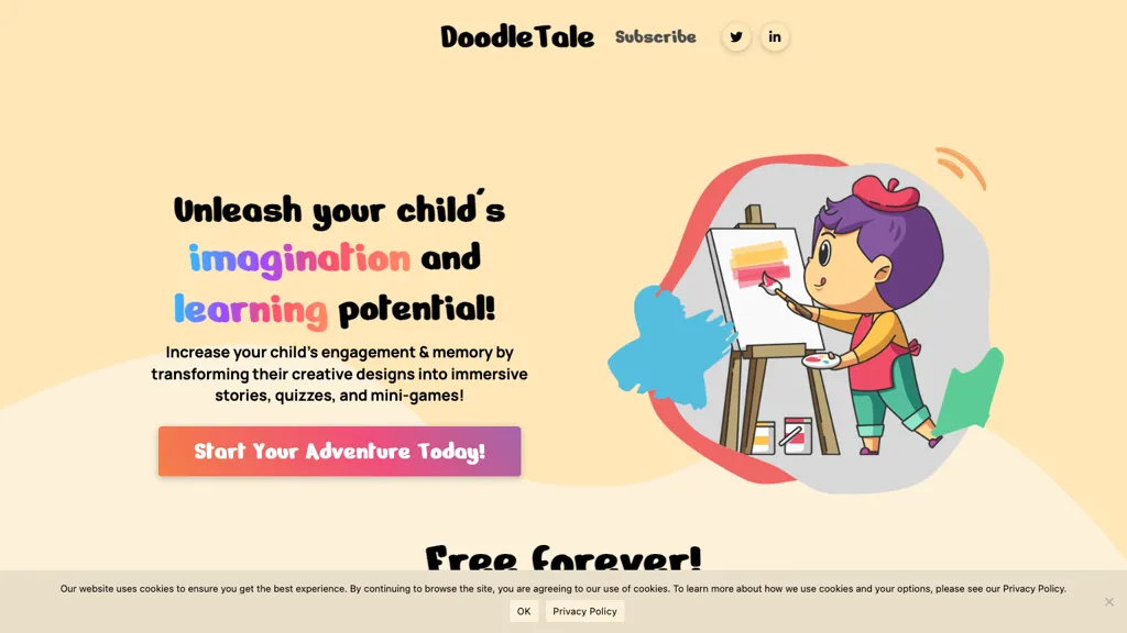 DoodleTale - AI Children Creativity App