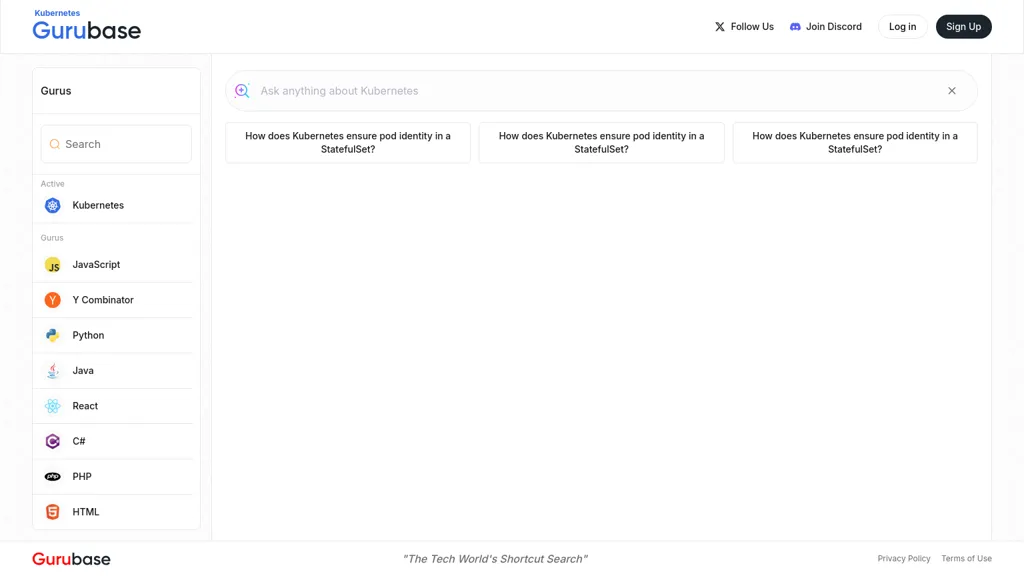 Kubernetes Guru