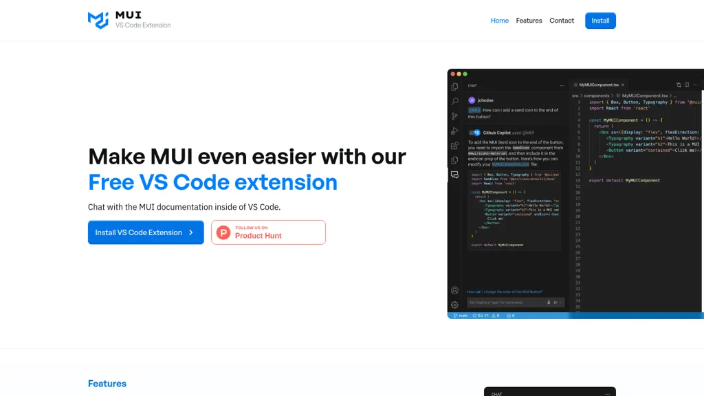 MUI VS Code Extension