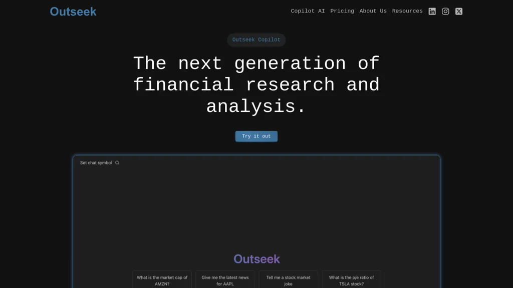 Outseek Financial Terminal