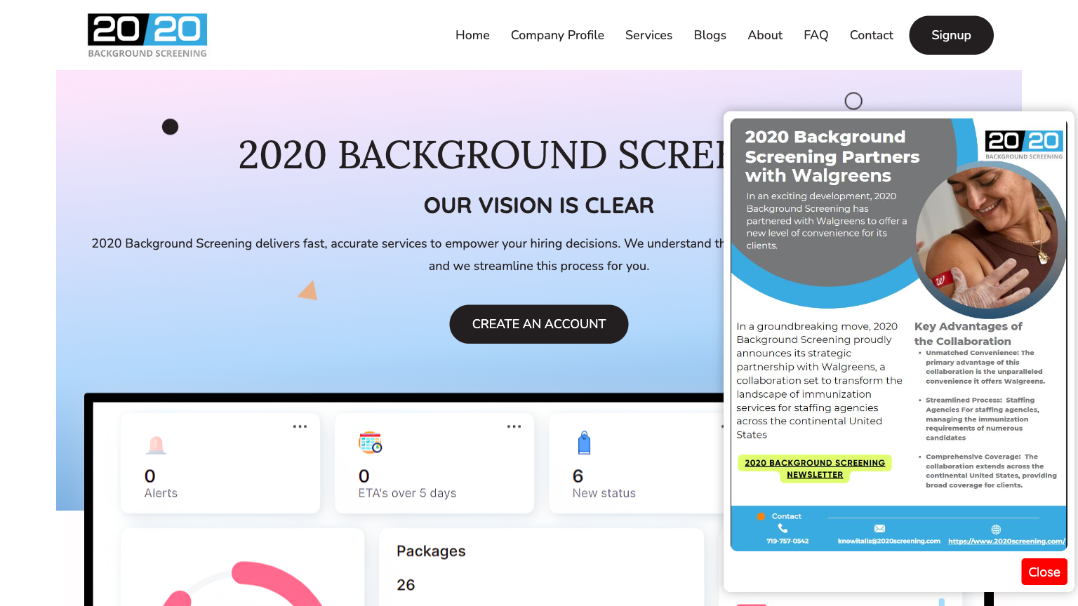 2020 background screening
