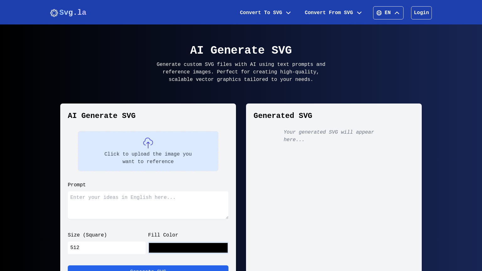 AI Generate SVG by SVG.la