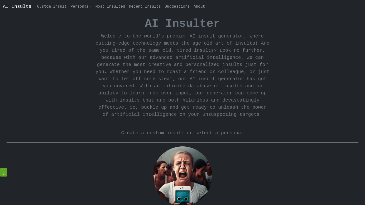 AI Insult Generator: review, pricing, features and product details