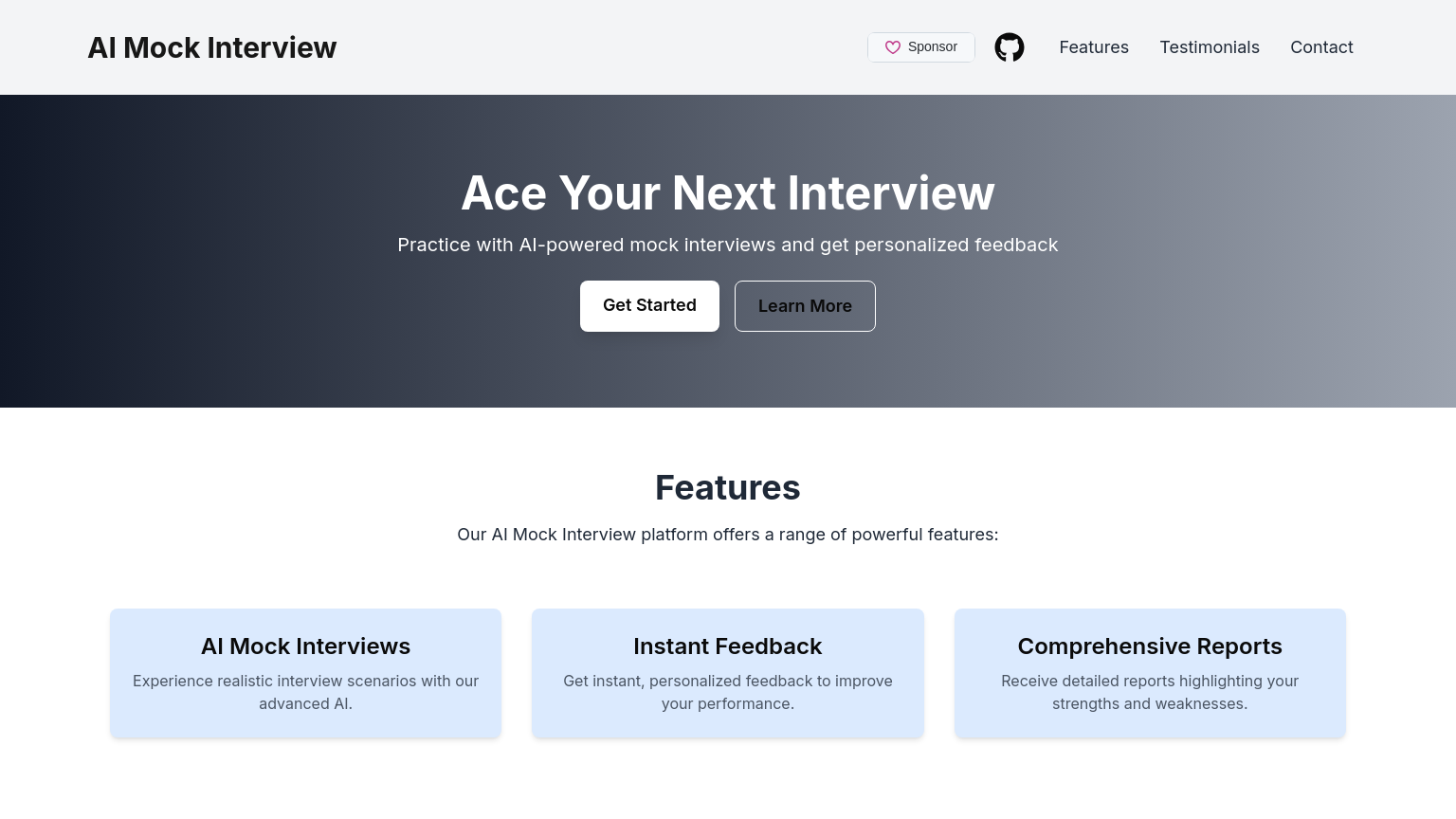 AI Mock Interview