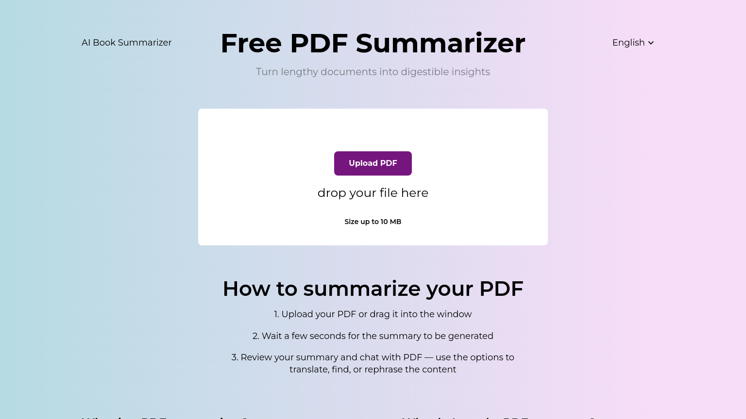 AI PDF Summarizer