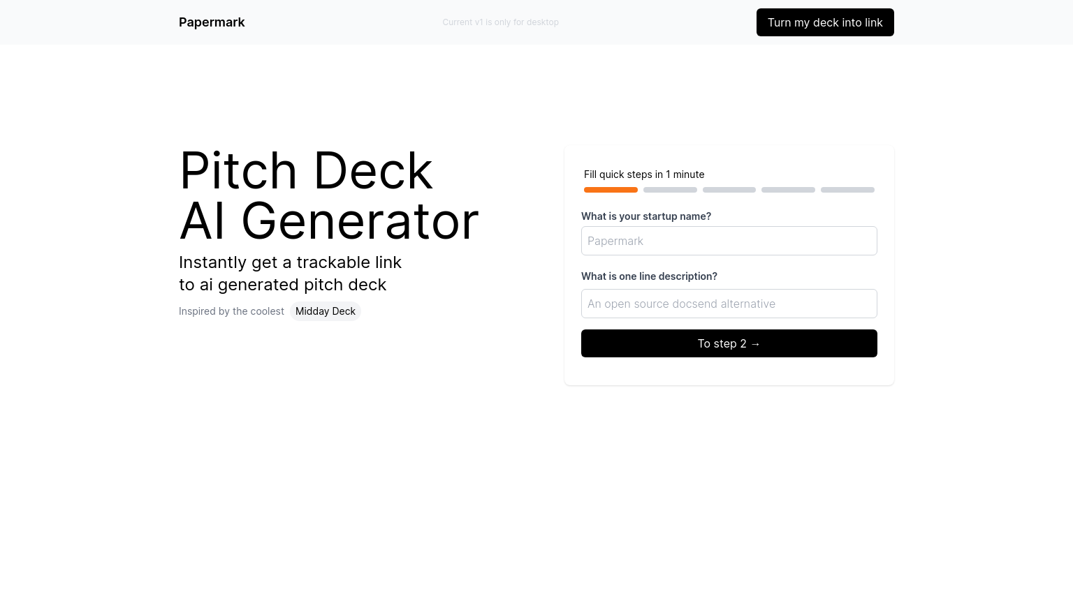 AI Pitch Deck Generator