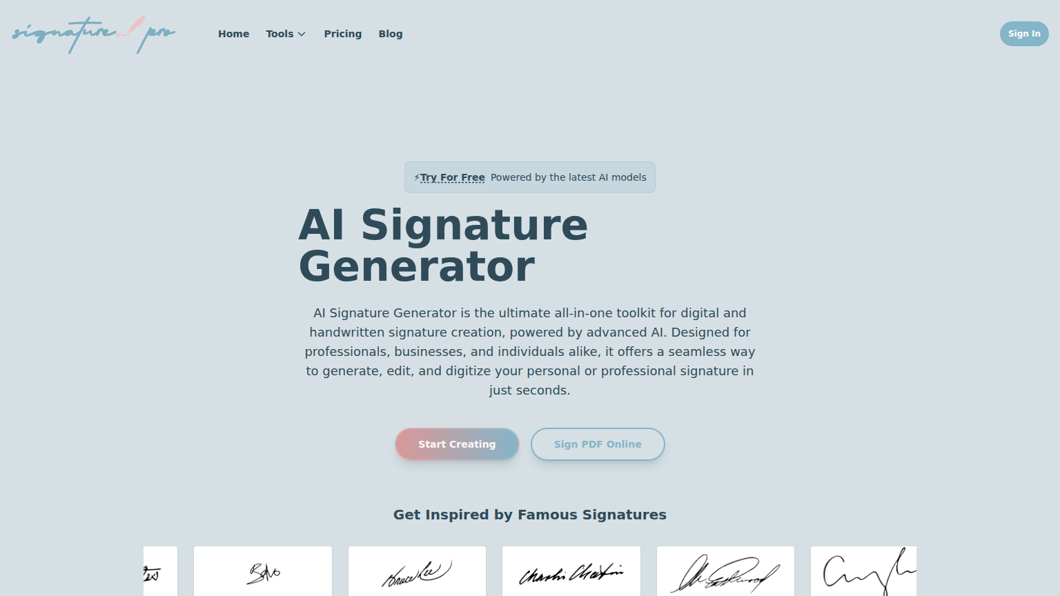 AI Signature Generator