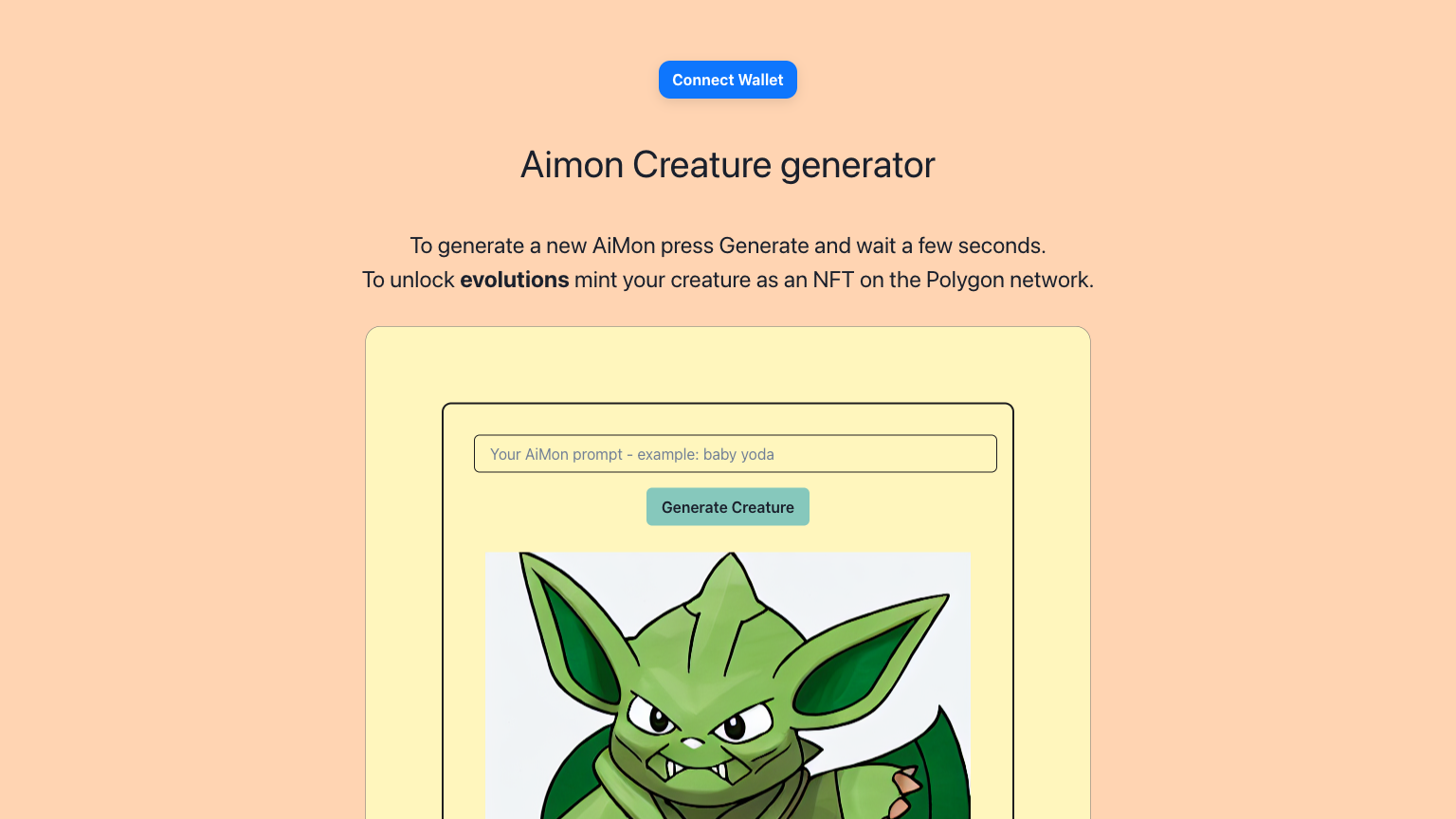 Aimons.xyz ai-generated creatures