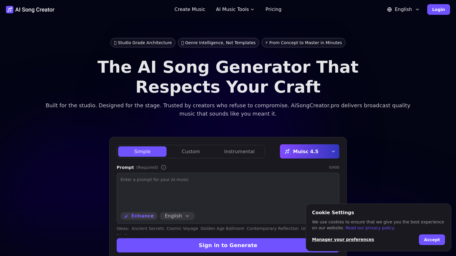 AI Song Creator - AI Music Tool