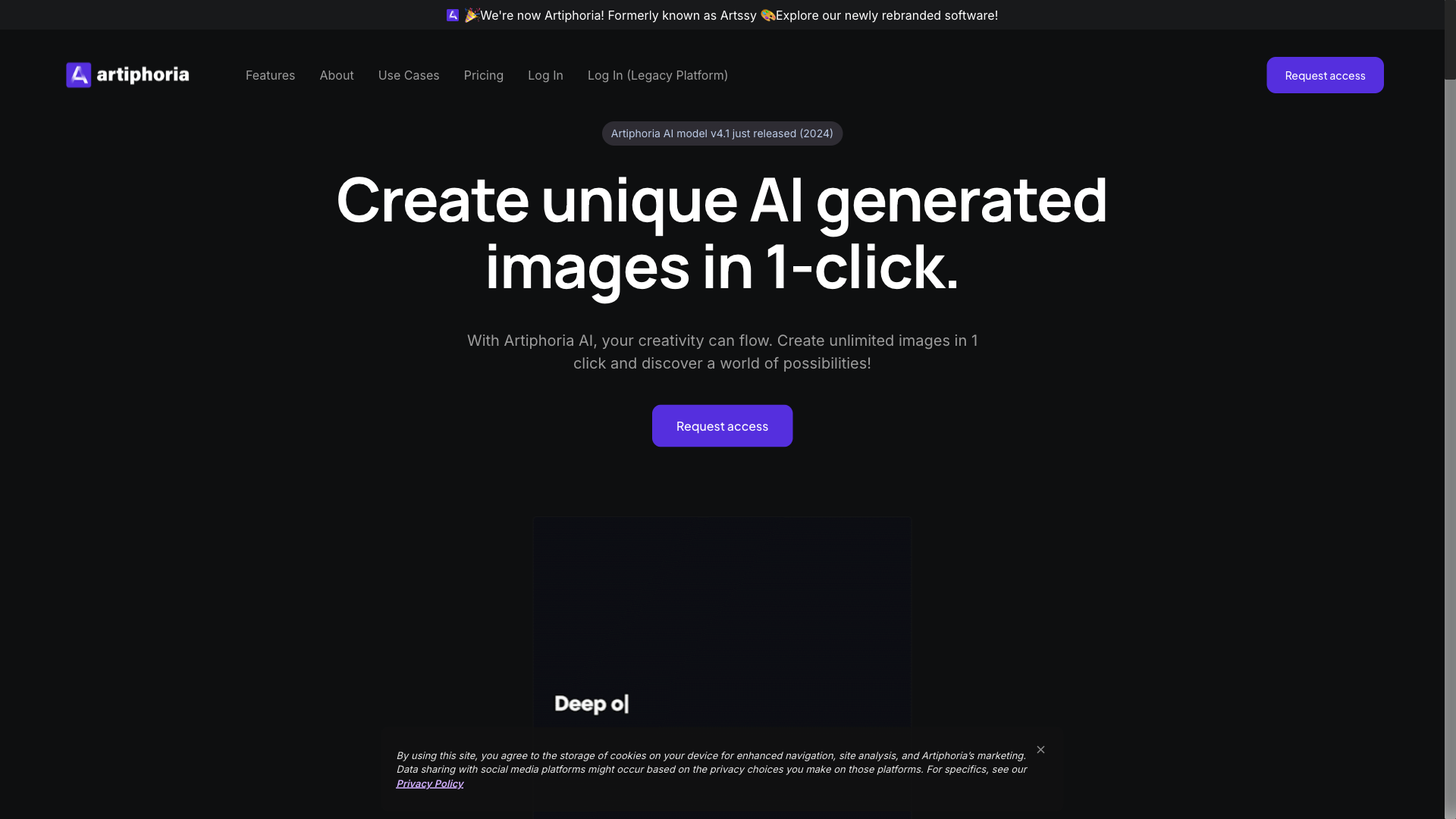 artiphoria AI - AI Image Generation Tool