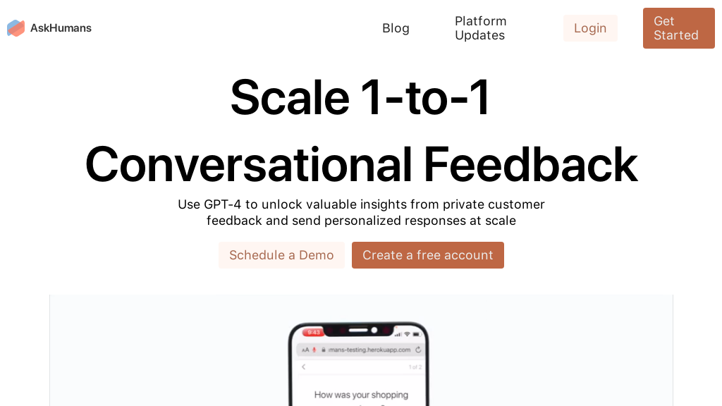 Ask Humans - AI Customer Support Tool