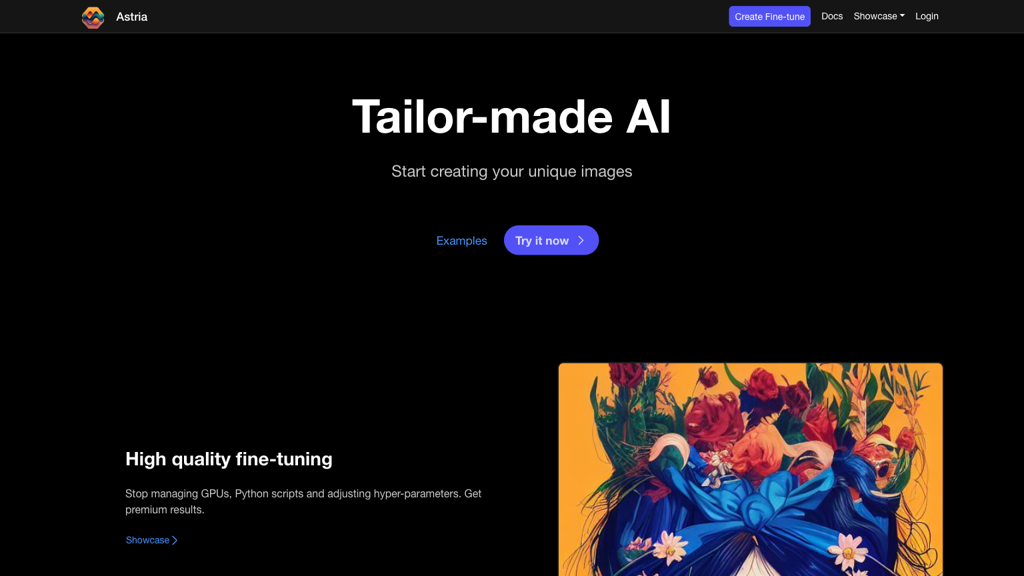 Astria - Dreambooth API