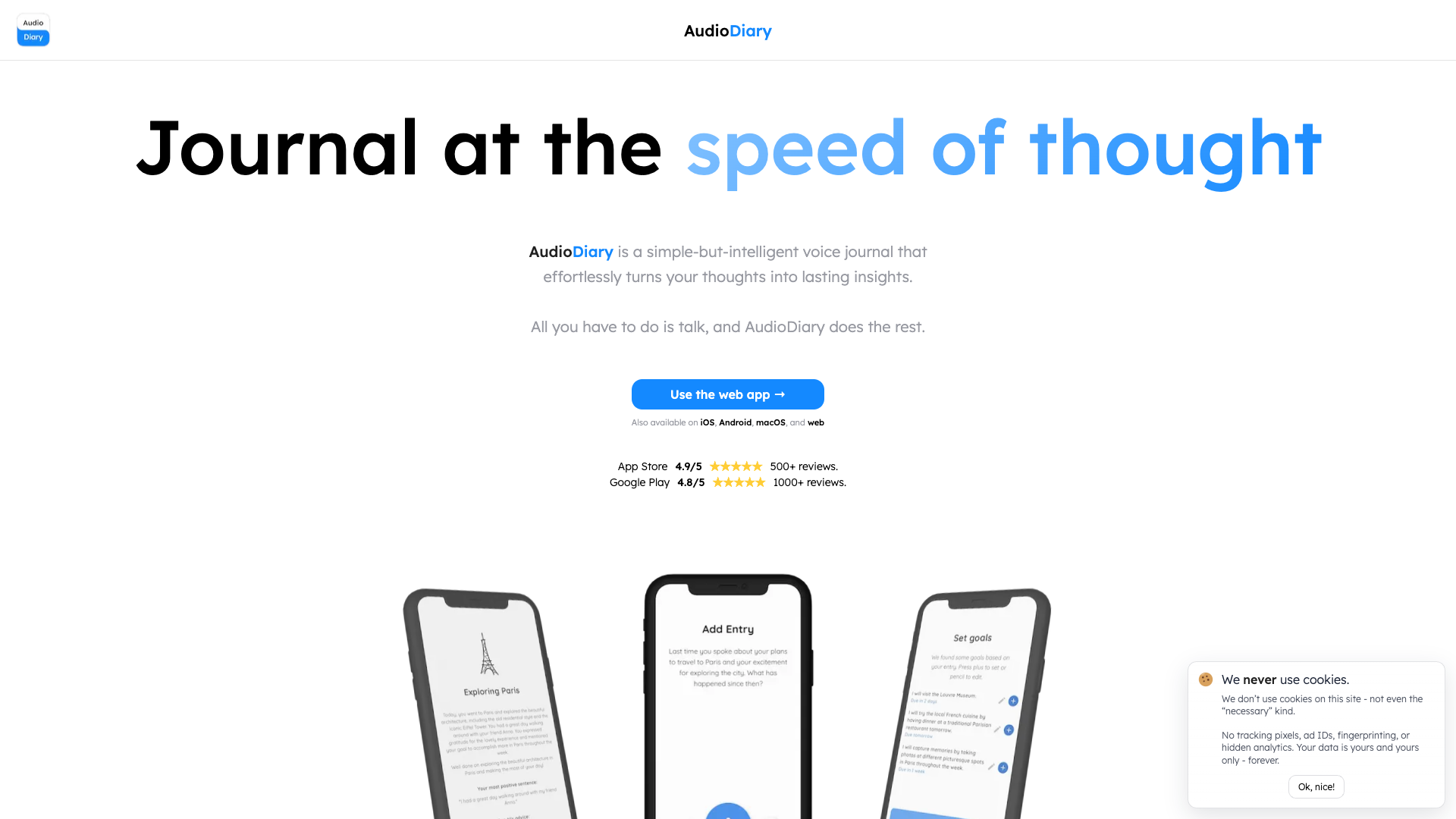 Audio Diary - AI Life Assistant Tool