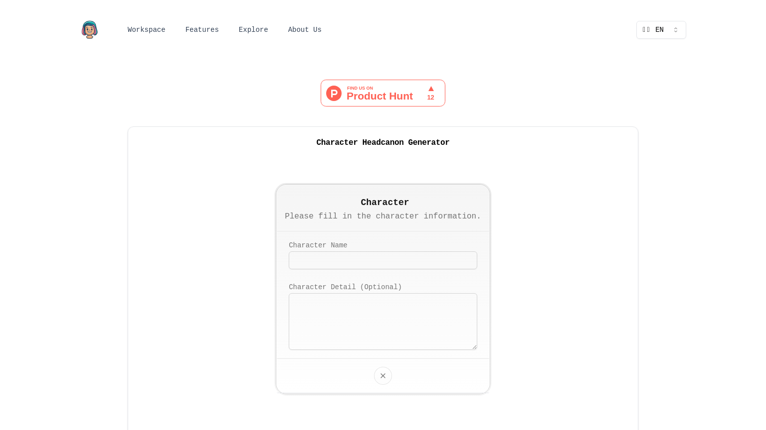 Character headcanon generator