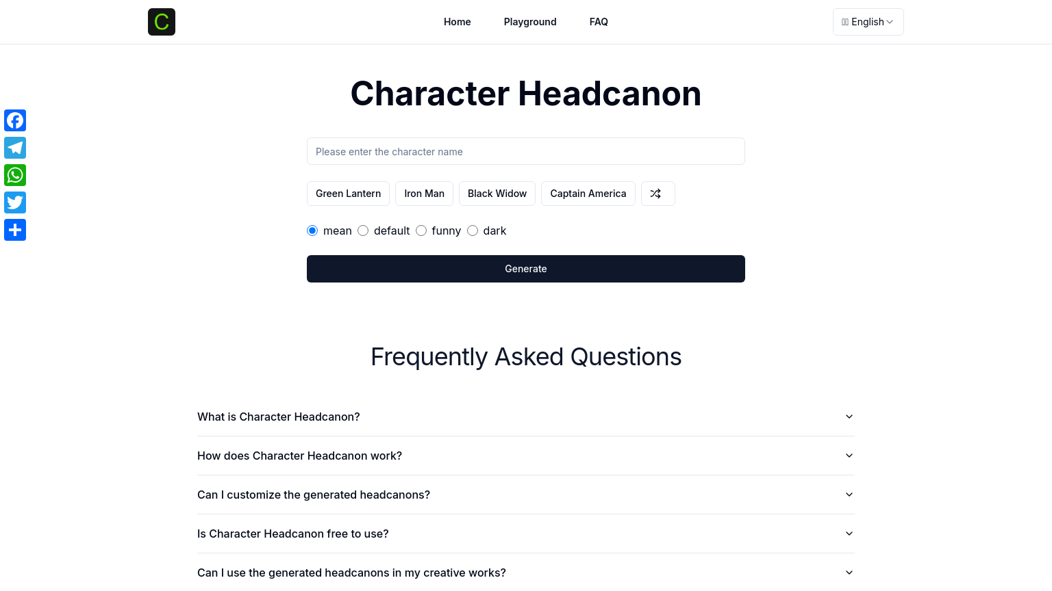 Character Headcanon: review, pricing and product details - Stories ...