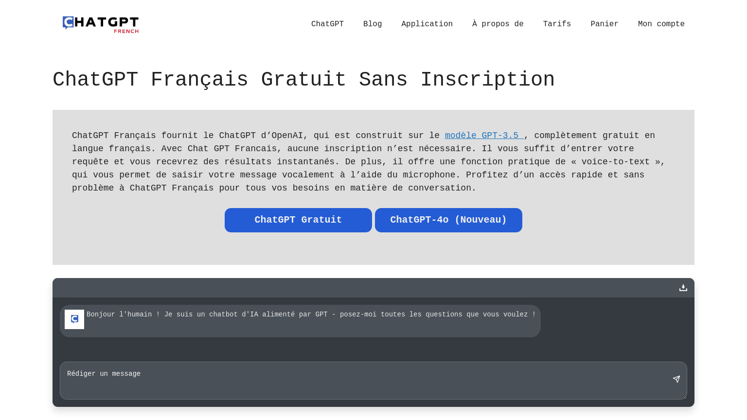 ChatGPT Français (French)