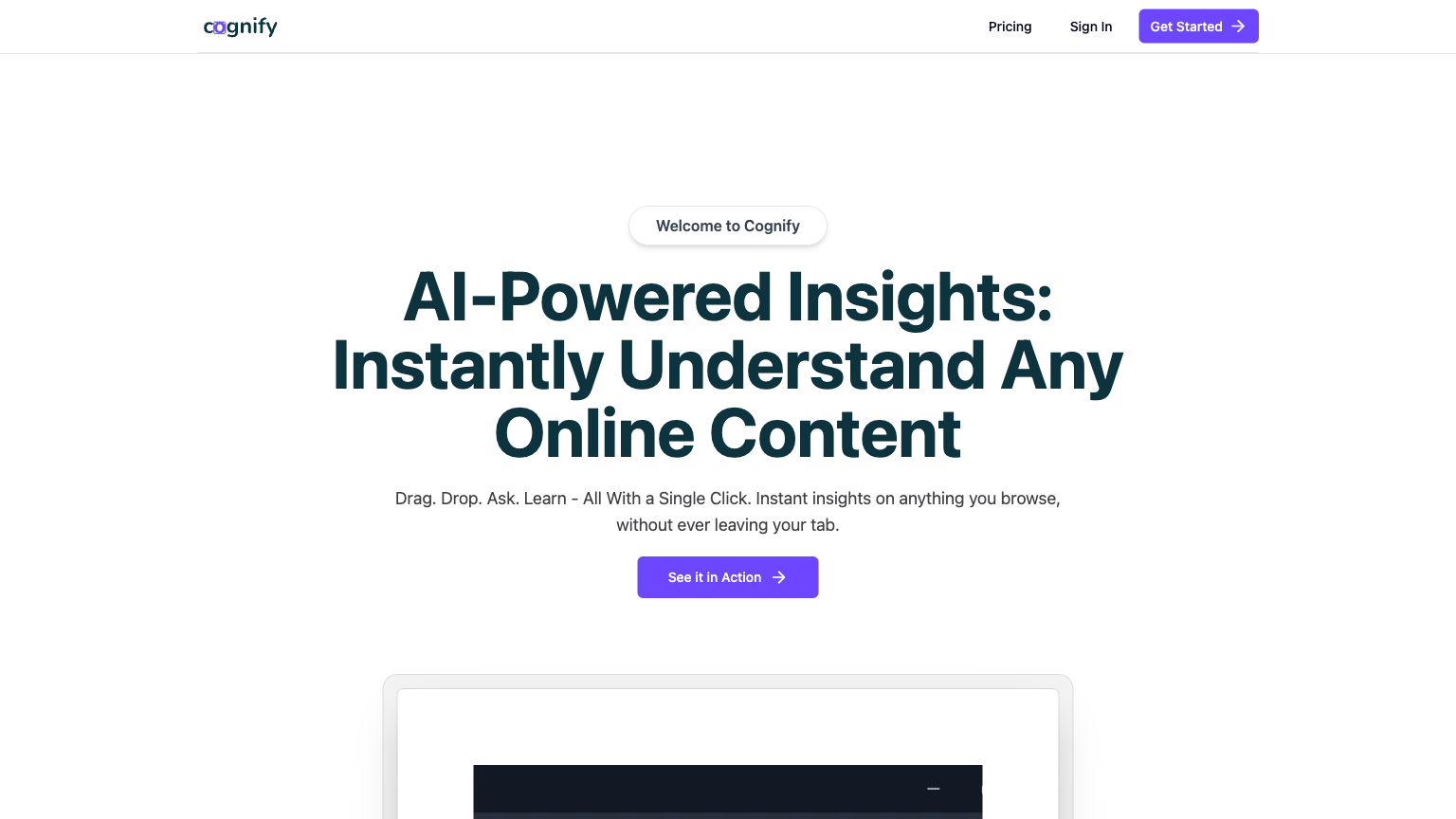 Cognify insights