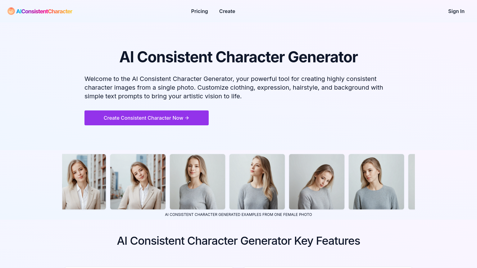 Consistent Character Generator