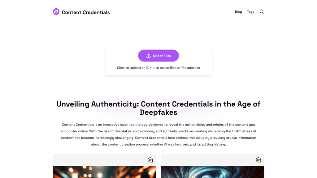 Content Credentials based on C2PA