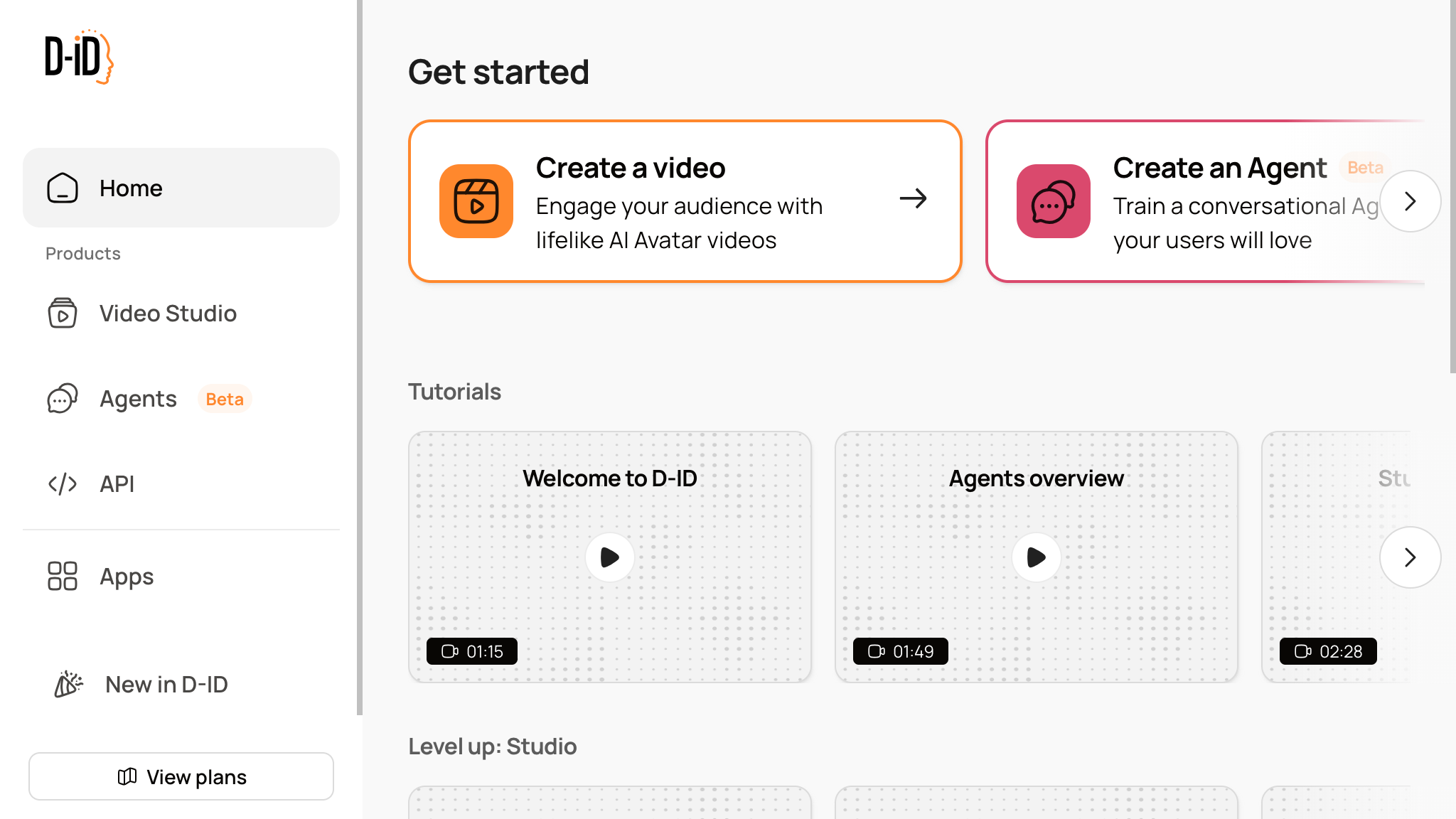 D-ID Creative Reality Studio