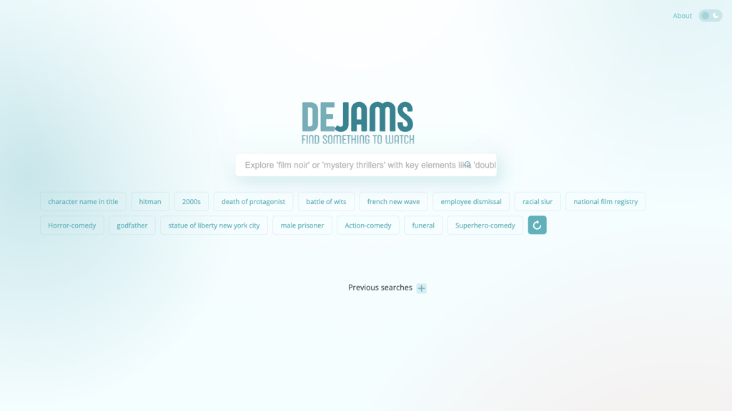 Dejams - Movies search engine
