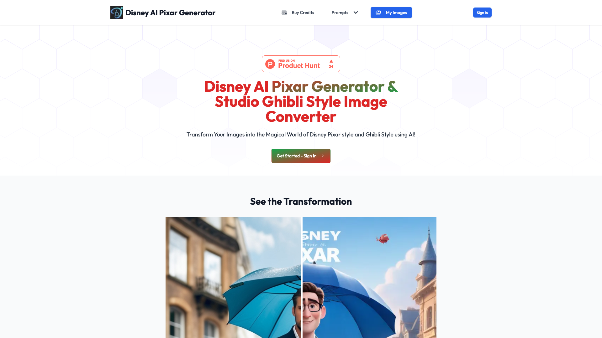 Disney Pixar Image Generator - AI Art Generation Tool