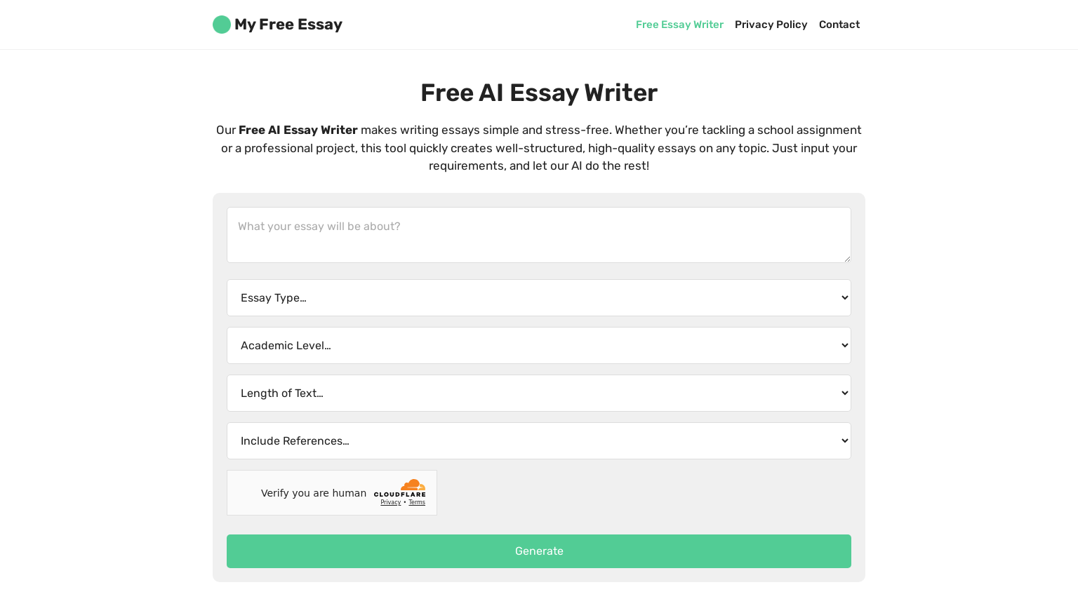 Free Essay Writer
