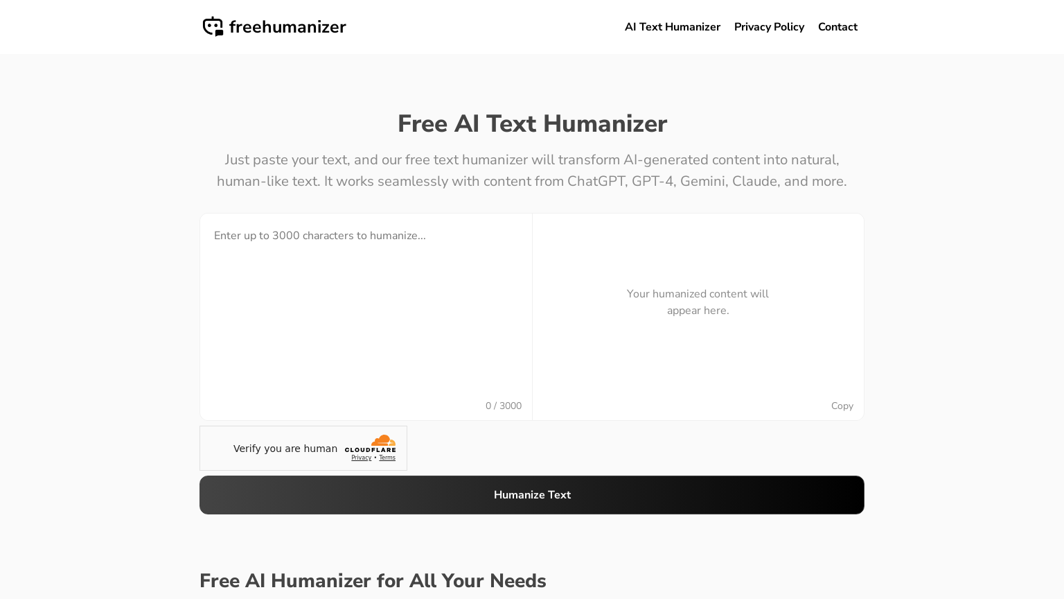 Free AI Humanizer