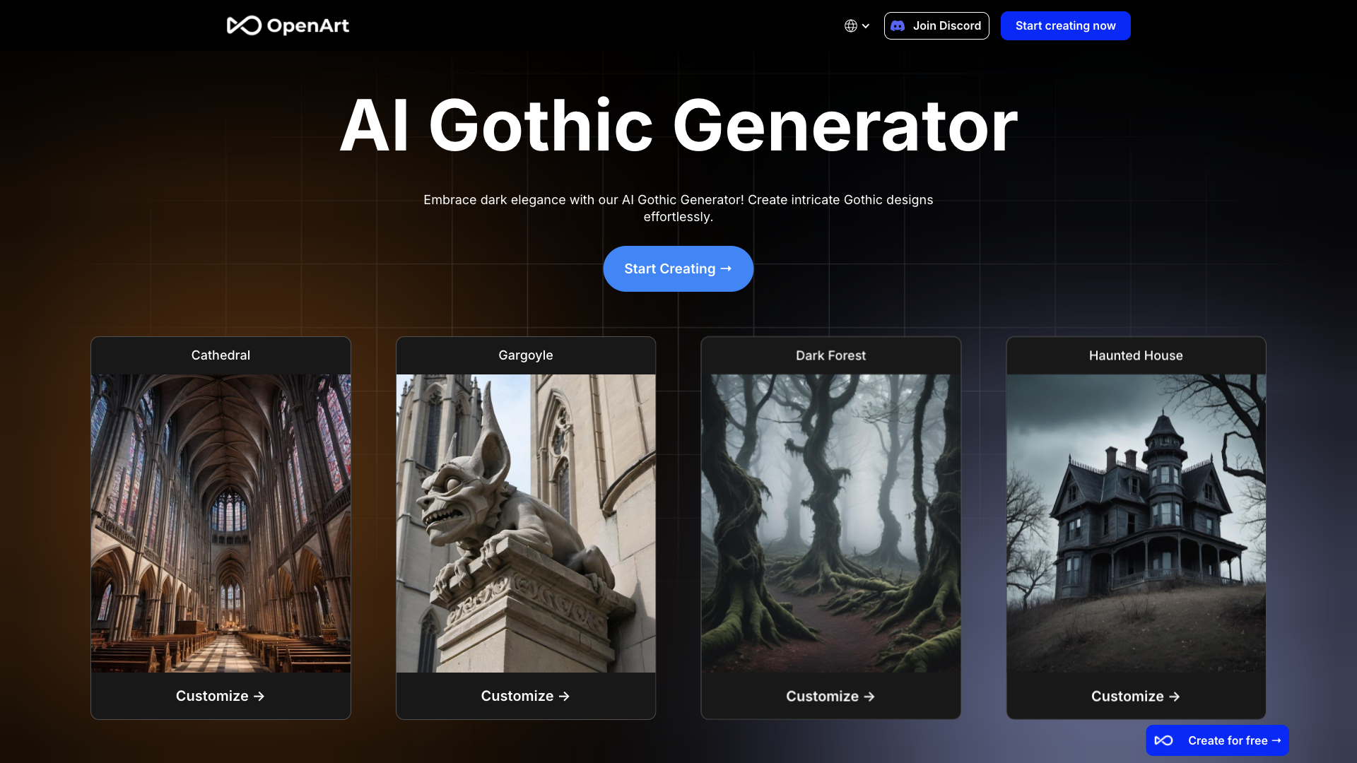 Gothic - Openart.ai - AI Art Generation Tool