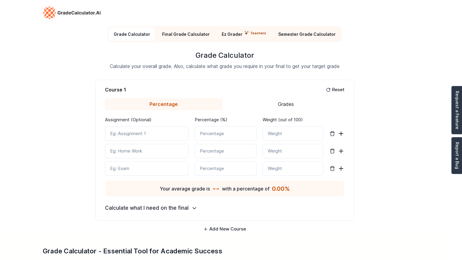 Calculated Grade How To Calculate Assignment Grade? [Grade Calculator]