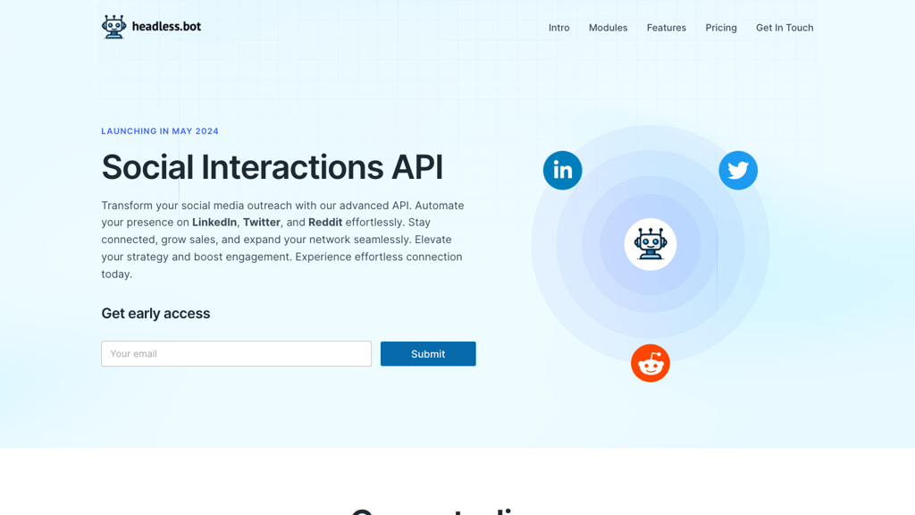 Headless Bot API early access