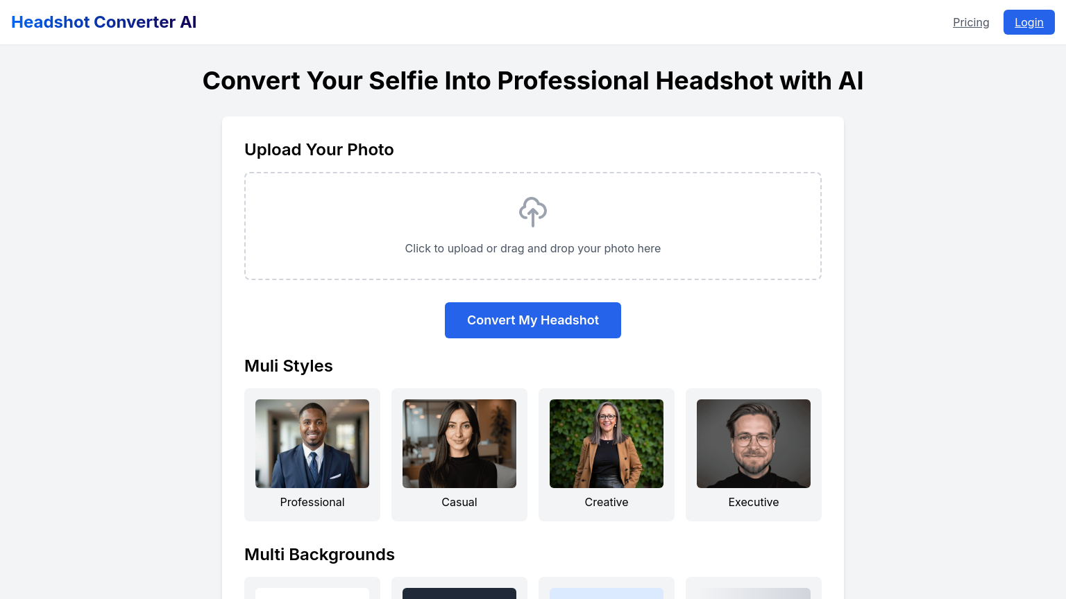 Headshot Converter AI