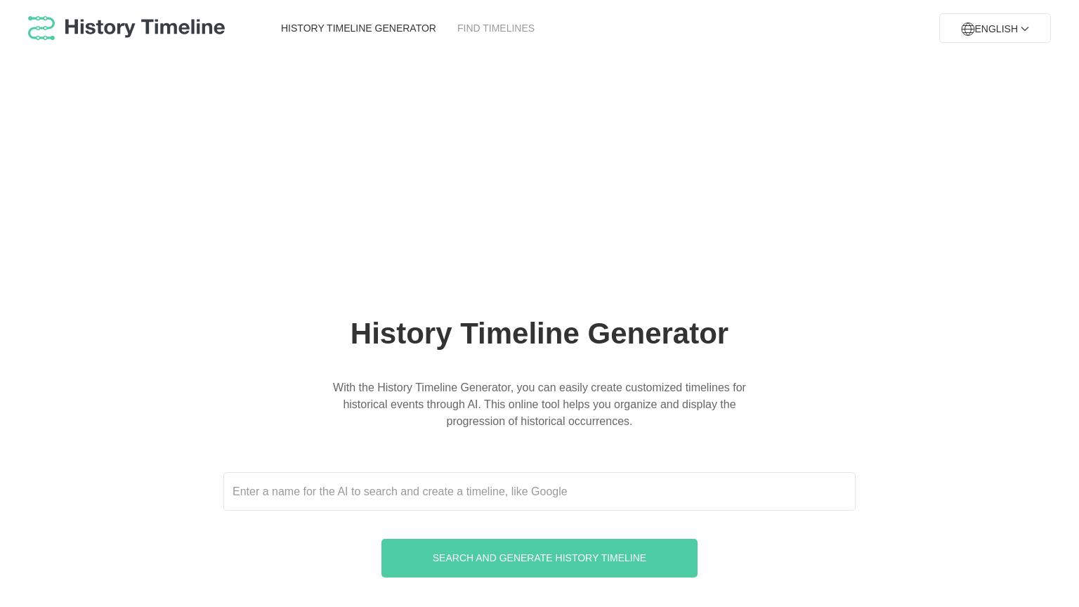 History timeline generator