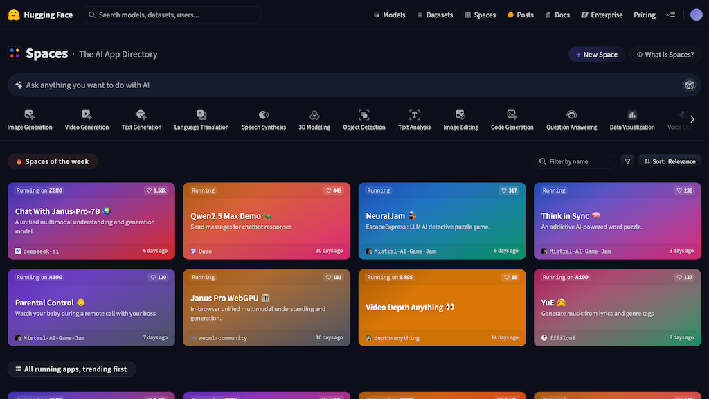 Hugging Face Spaces