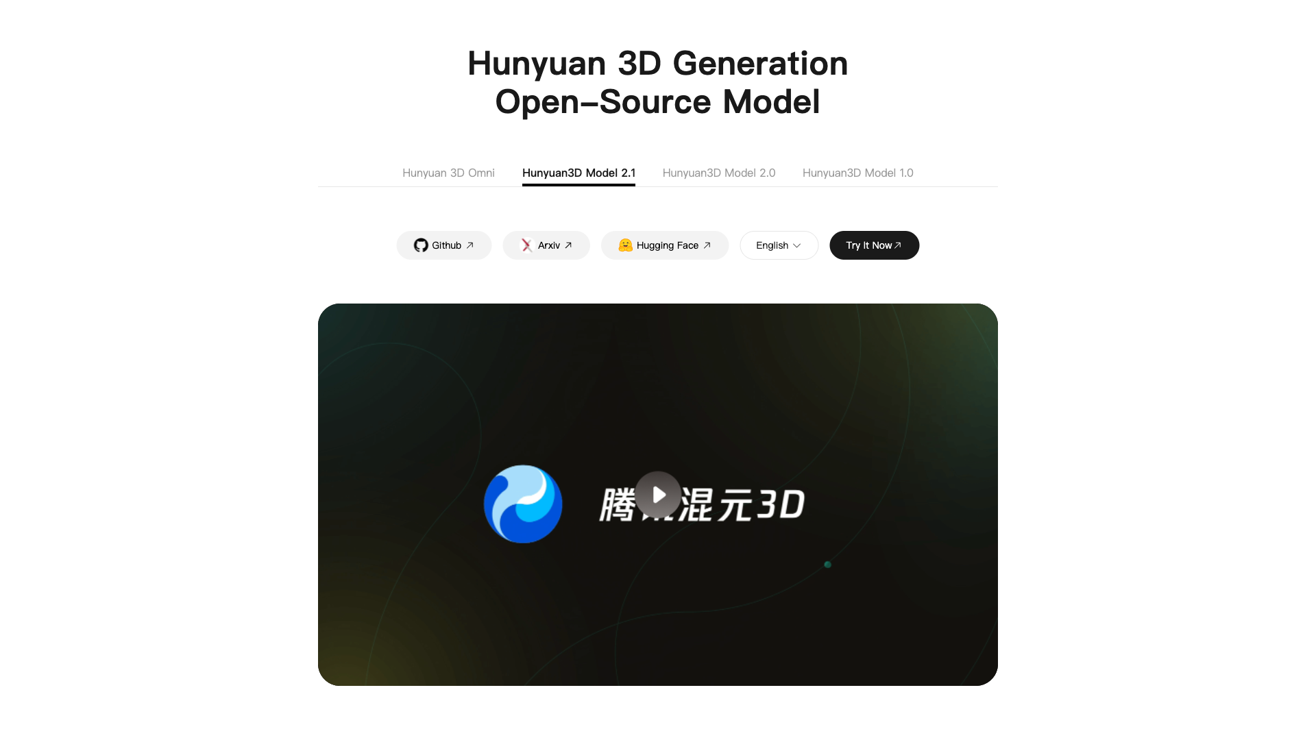 Hunyuan3D 2.0 - AI 3D Tool