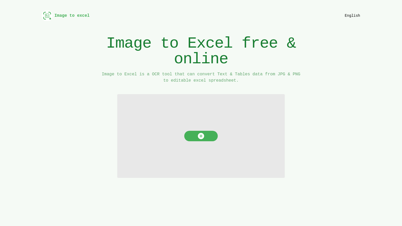 Image to Excel