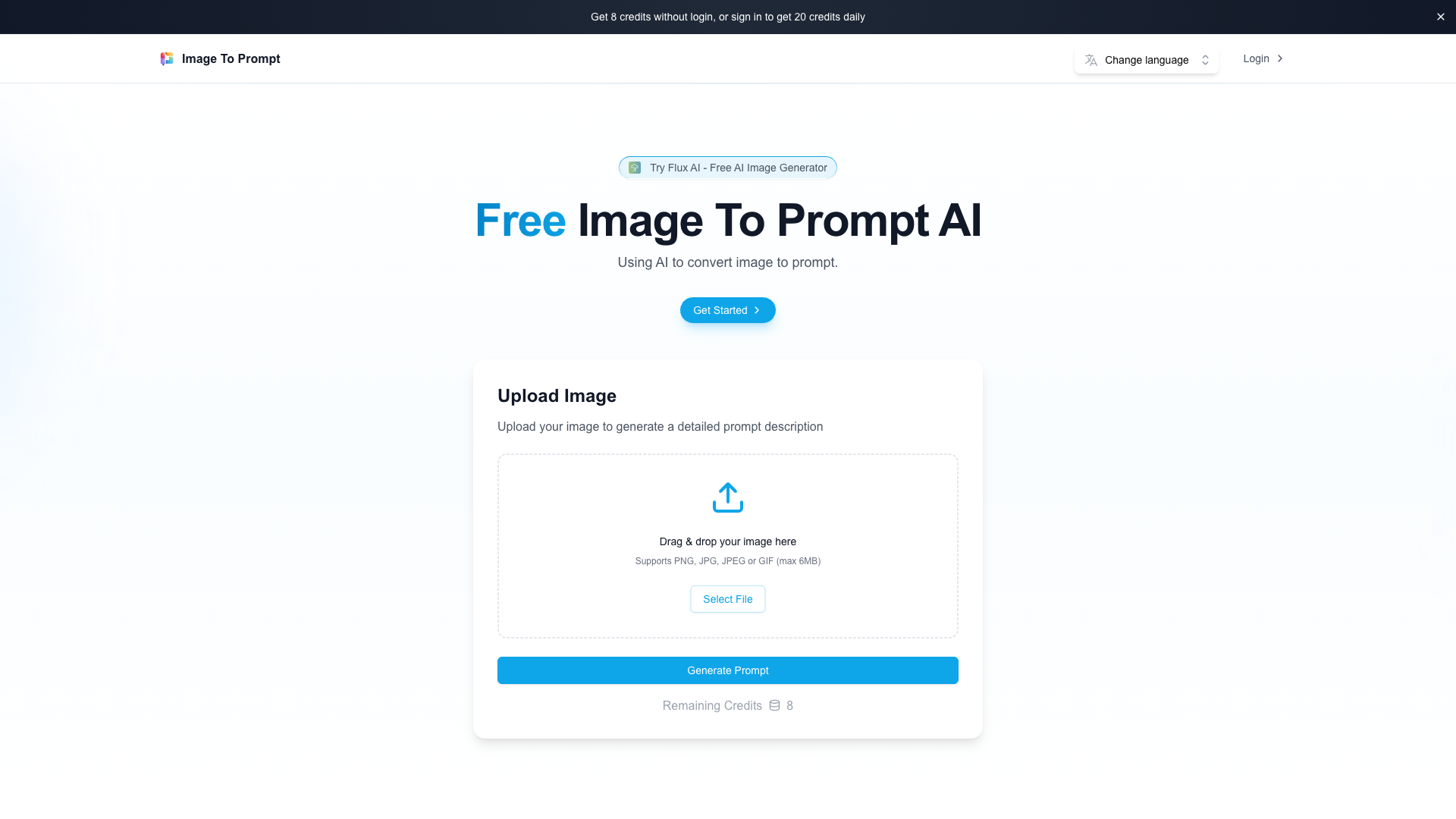 Image To Prompt AI - AI Image Analysis Tool