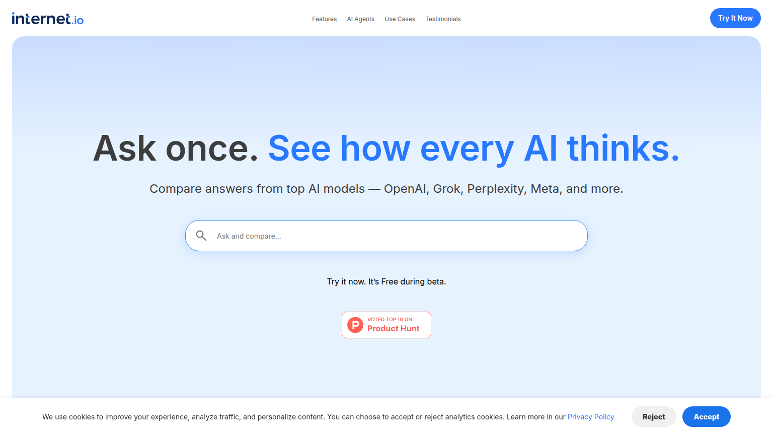 Internet.io - AI Agents Tool