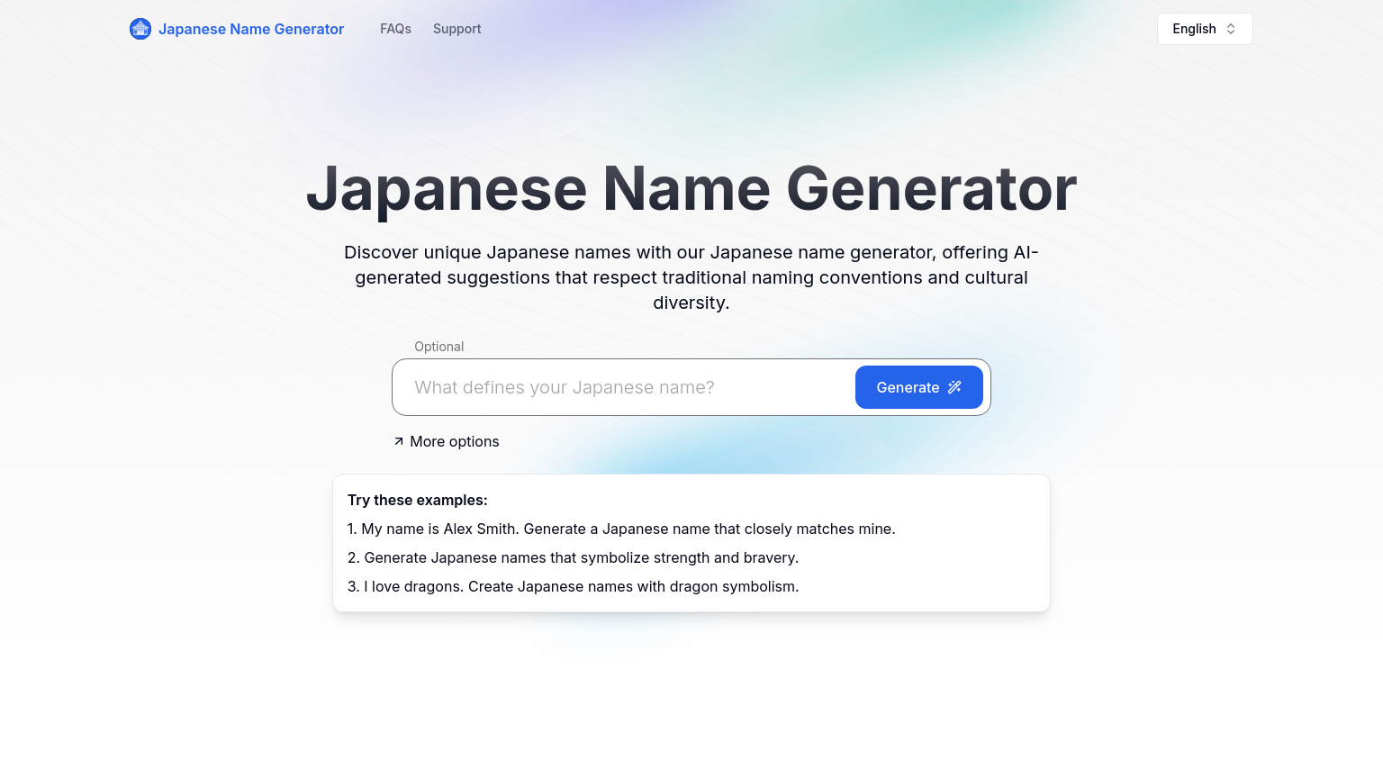 Japanese Name Generator