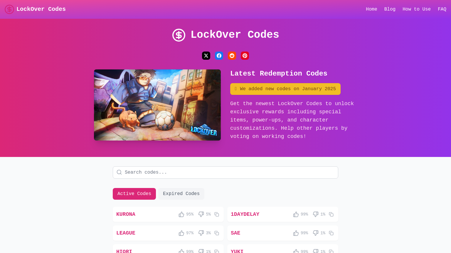 lock over codes