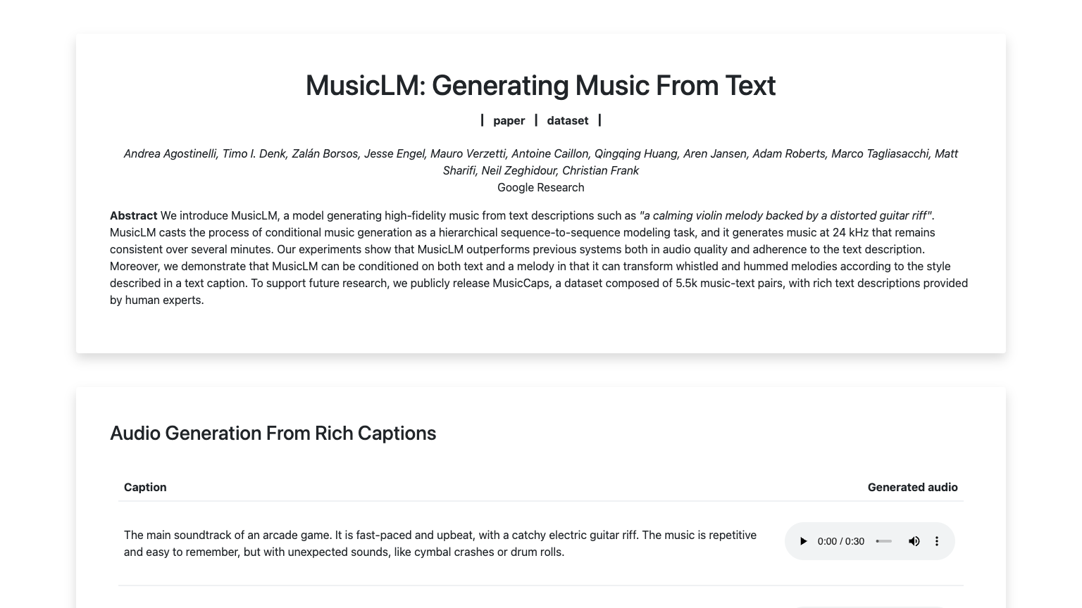 MusicLM: review, pricing, features and product details
