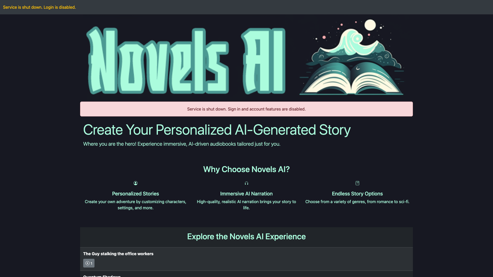 Novels AI - AI Audio Generation Tool
