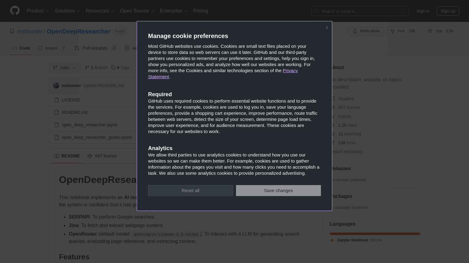Open Deep Researcher