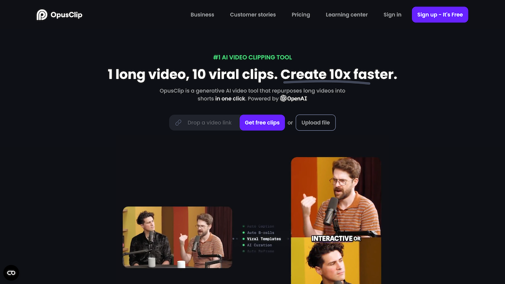 Opus Clip - Overview, Pricing, Reviews and Product details
