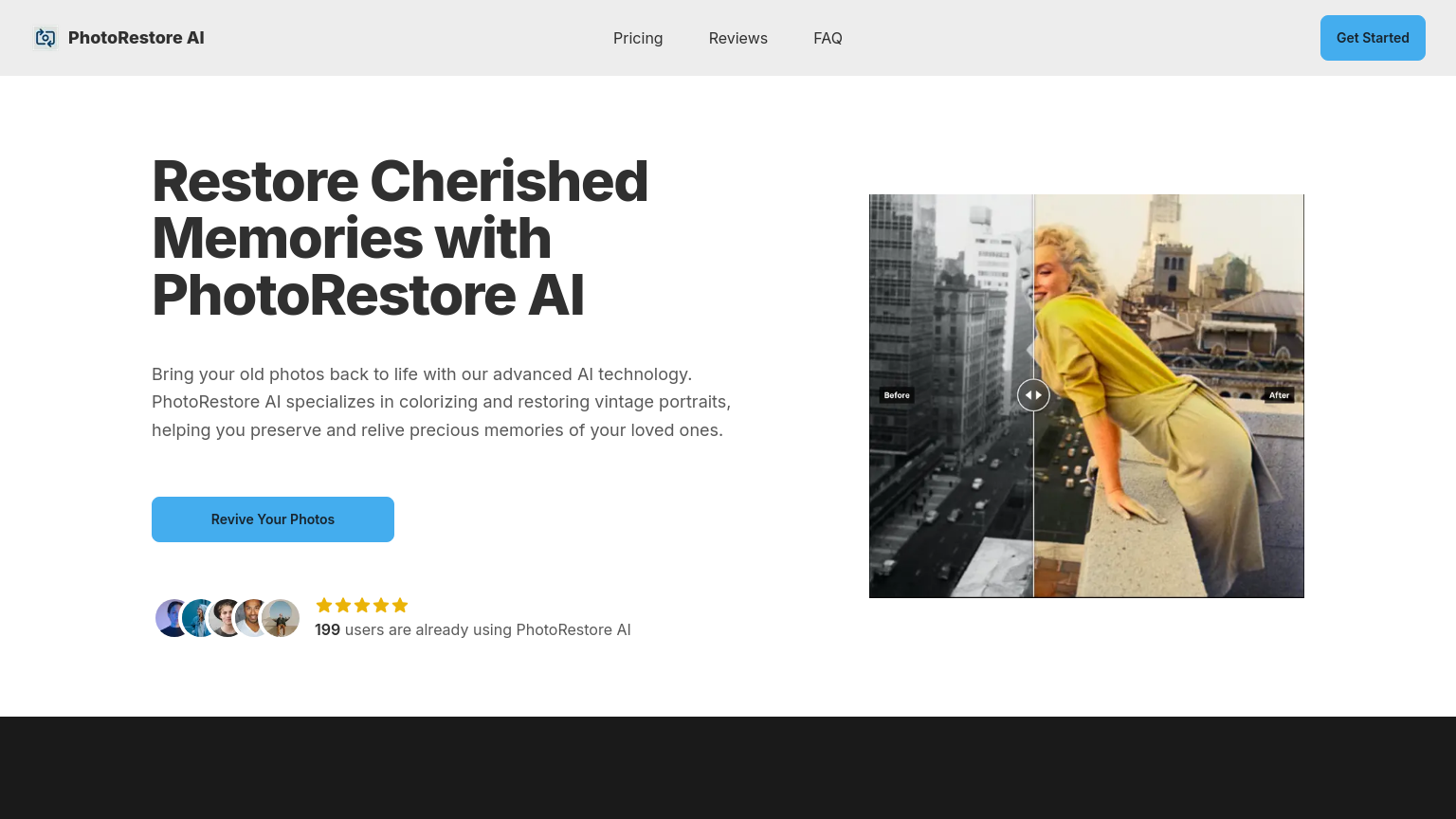 PhotoRestore AI